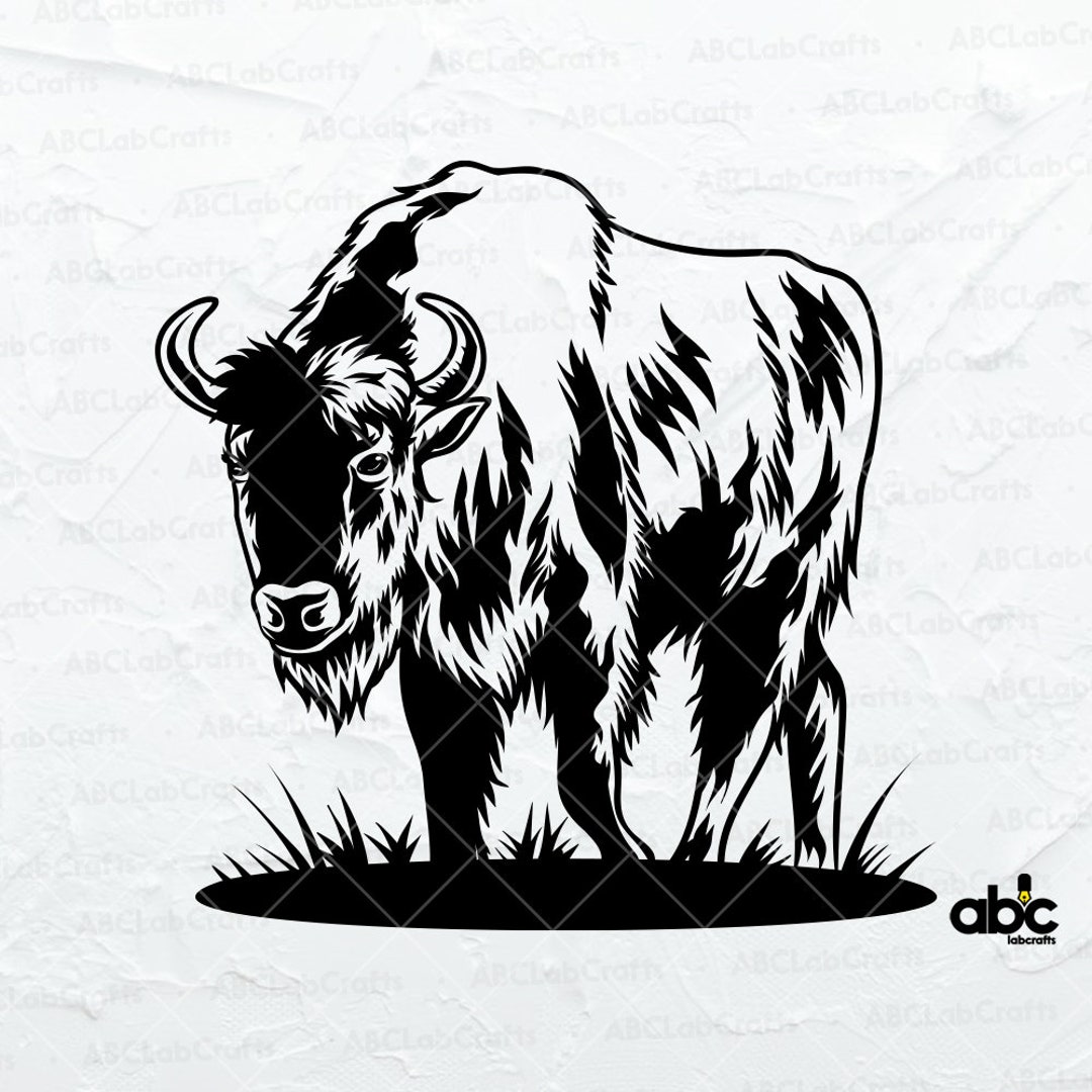 Bison Buffalo Svg File | Buffalo Png | Animal Svg| Outdoor Animal Svg ...