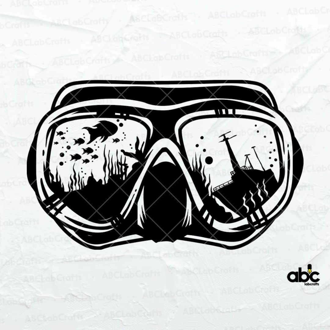 Diving Goggles Svg | Scuba Diving Svg | Scuba Diver Svg | Diving Svg ...