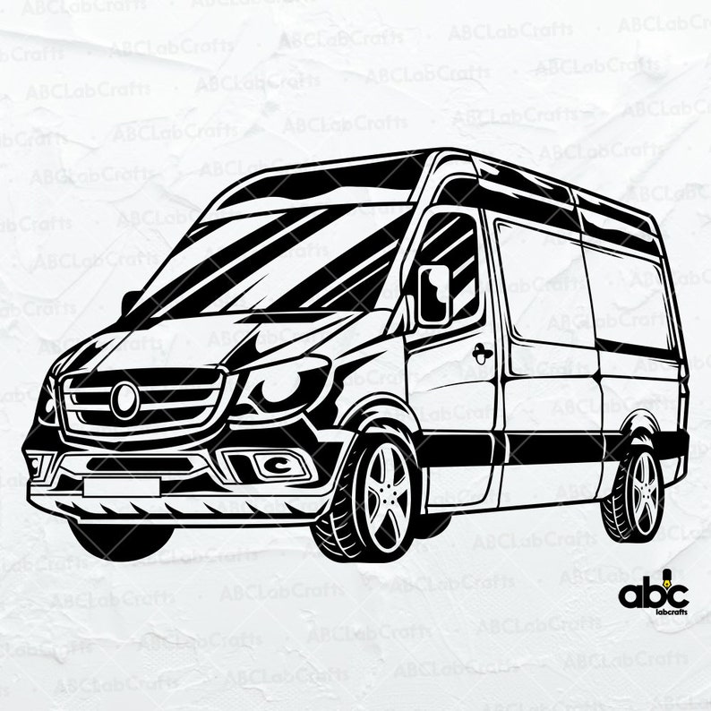 Cargo Delivery Van Svg File Vehicle Svg Delivery Van Truck - Etsy