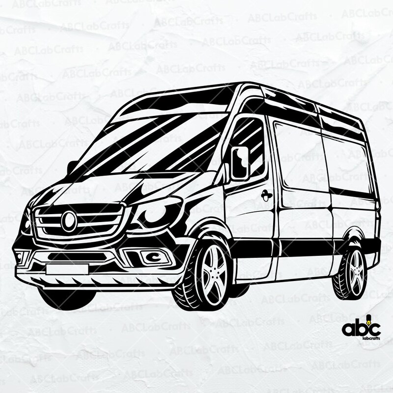 Cargo Van Clip Art - Etsy