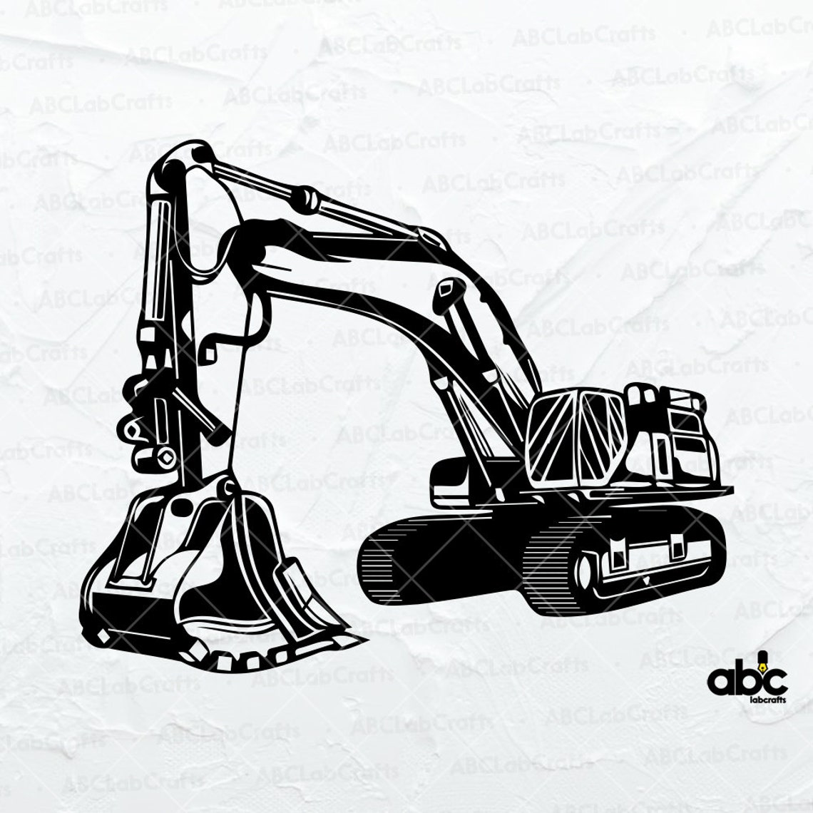 Excavator Svg File | Excavator Cut File for Silhouette | Excavator ...