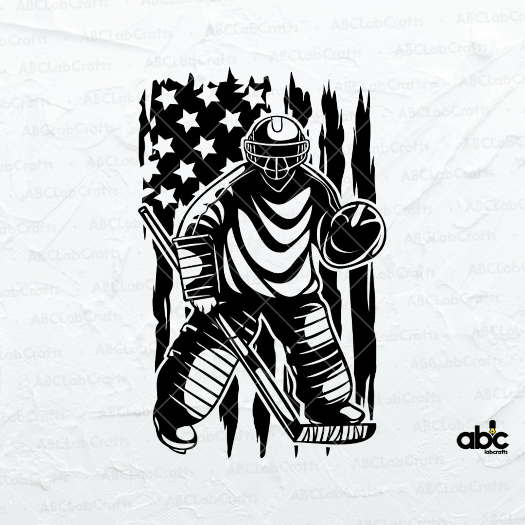 US Hockey Svg File | Goalie Clipart | Goalie Svg | Goalie Svg | Hockey ...