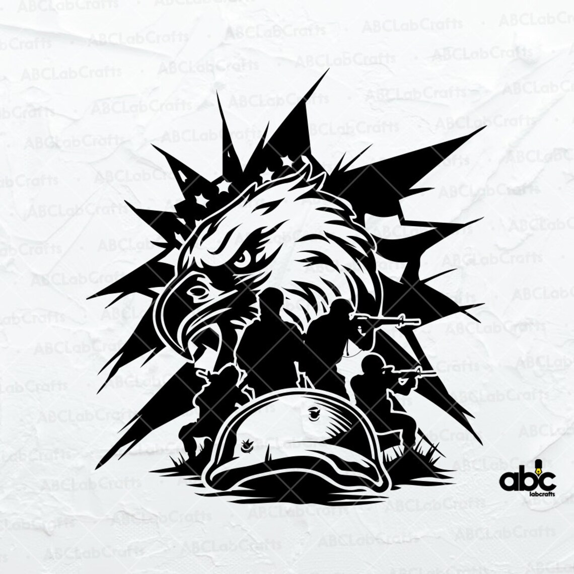 US Patriotic Eagle Svg File | American Soldiers Svg | Veteran Svg ...