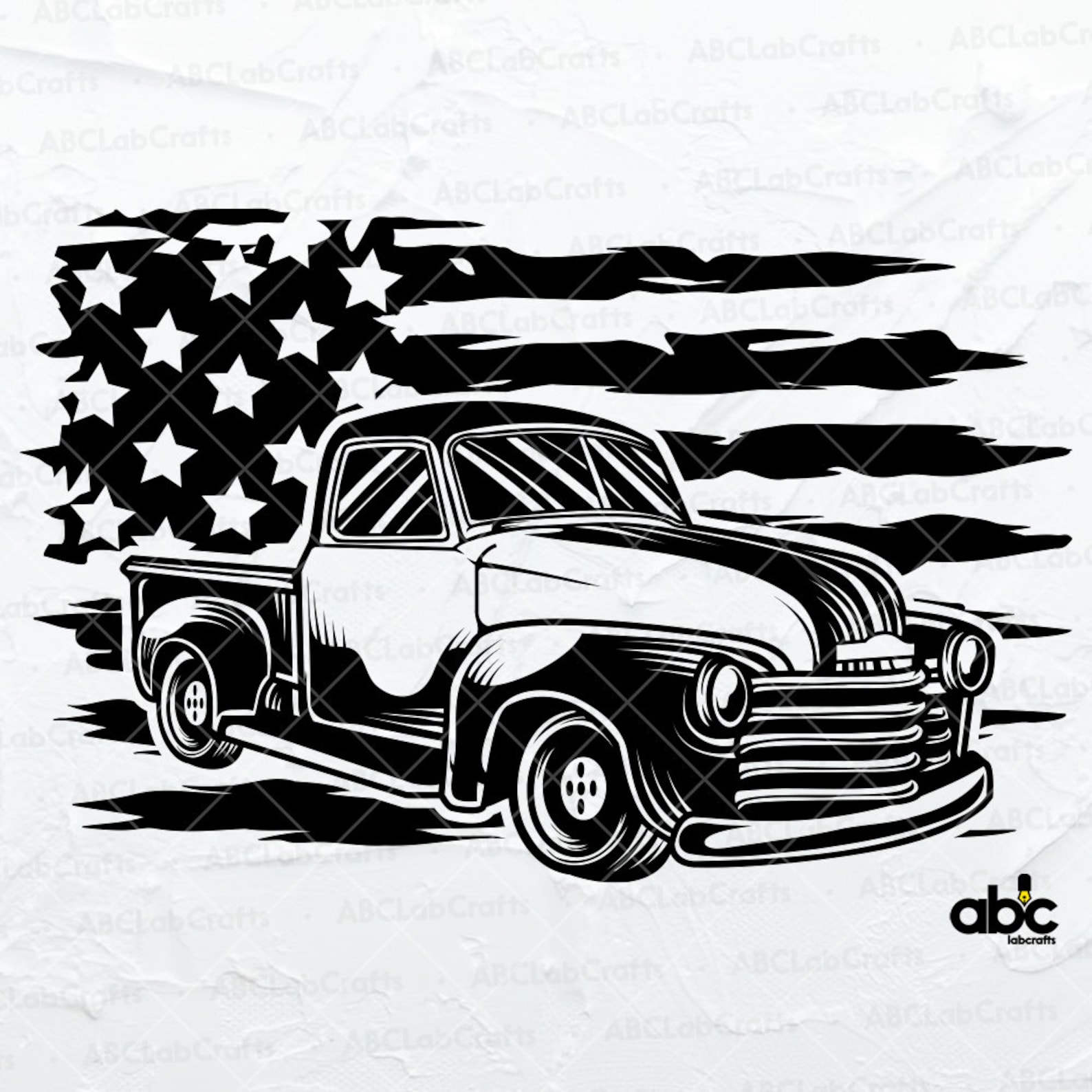 US Vintage Truck Svg File Farm Truck Svg US Pickup Truck - Etsy