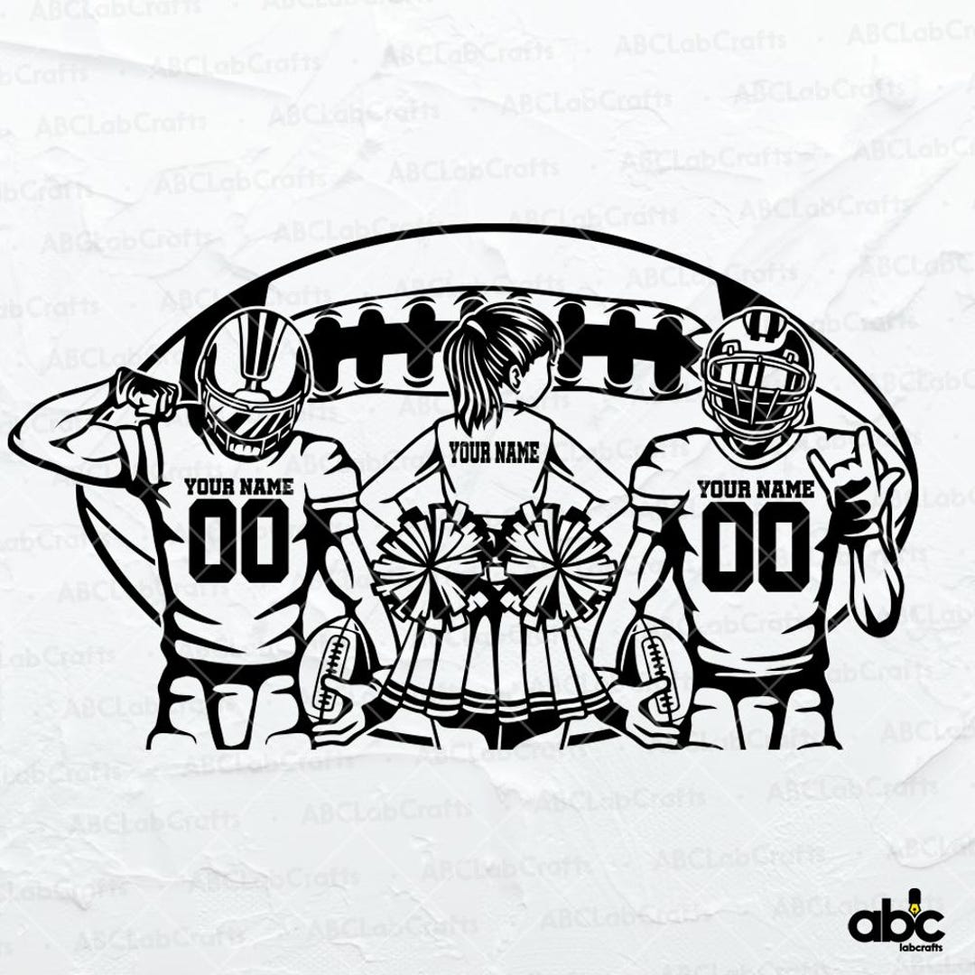 Cheer Dance Svg | Football Player Svg | Football Team Svg | Cheerleader ...