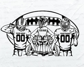 Cheerleader Svg | Football Player Svg | Football Team Svg | Cheer Dance ...