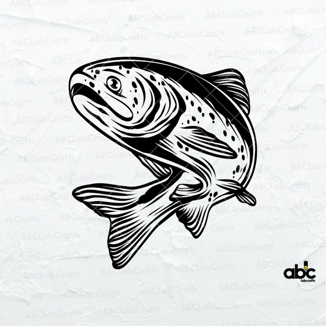 Trout Fish Svg File Fish on Svg Angling Svg Fly Fishing - Etsy