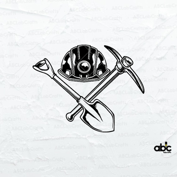 Mining Tools Svg File Mining Logo Svg Mining Stencil - Etsy Australia