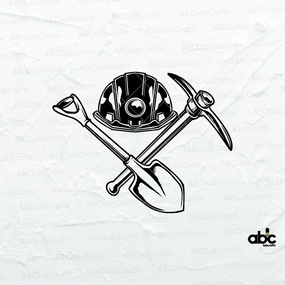 Mining Tools Svg File Mining Logo Svg Mining Stencil - Etsy