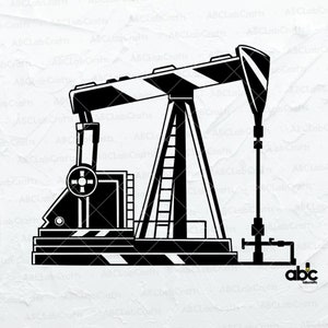 Oil Rig Svg File | Oil Derrick Svg | Oil Field Svg | Oil Pump Svg | Oil ...