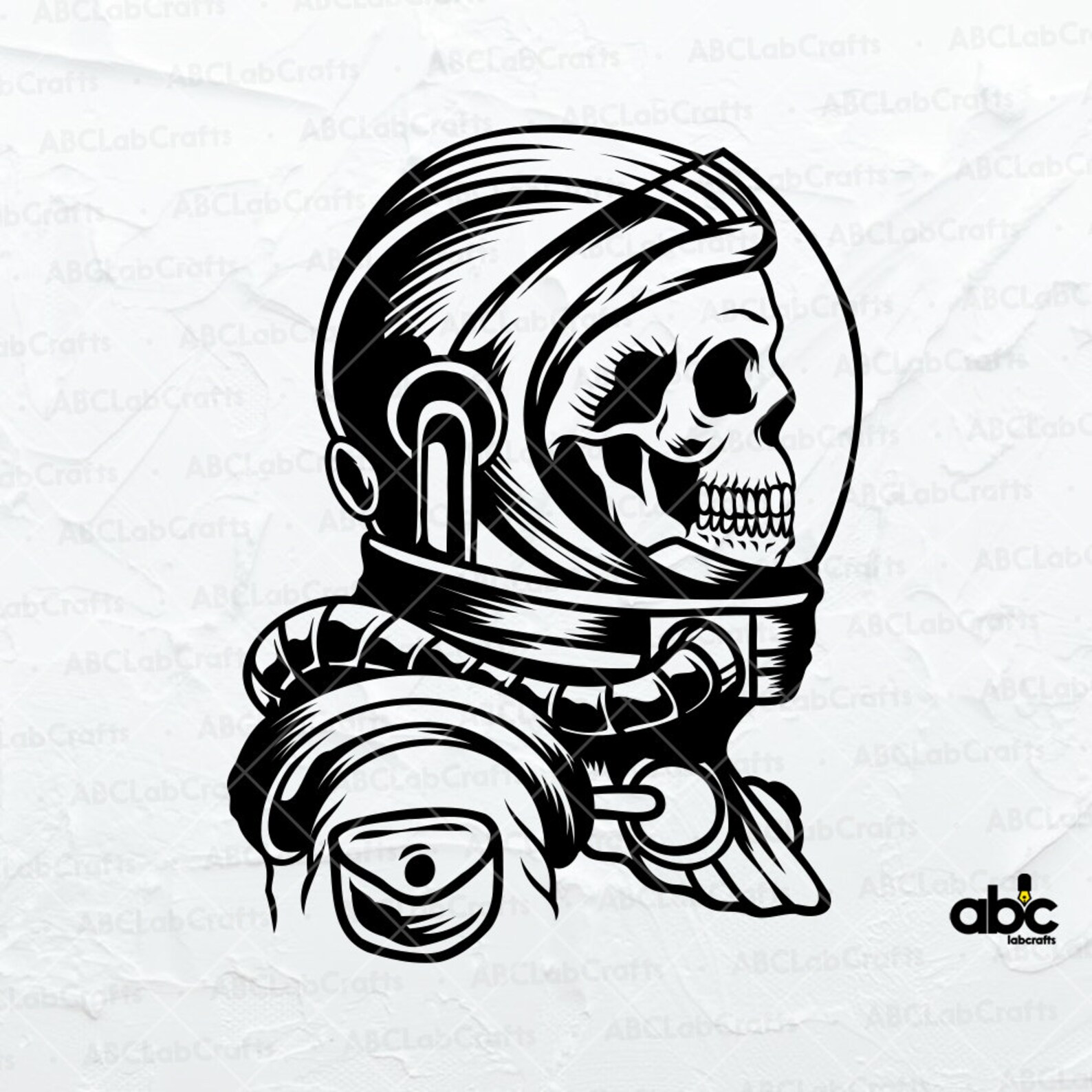 Astronaut Skull Svg File Skull Svg Space Exploration Svg - Etsy