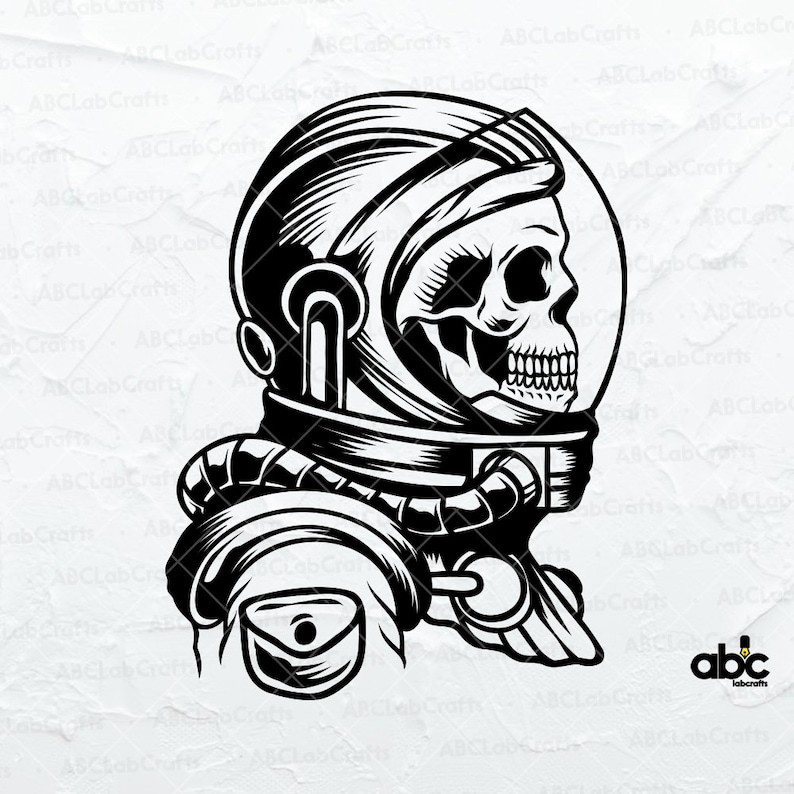 Astronaut Skull Svg File Skull Svg Space Exploration Svg - Etsy