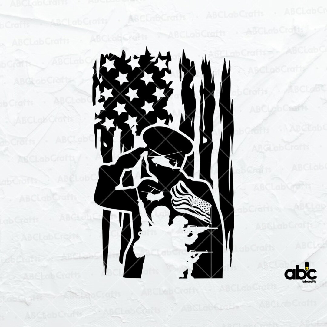 US Soldier Svg File | American Troops Svg | United States Military Svg ...
