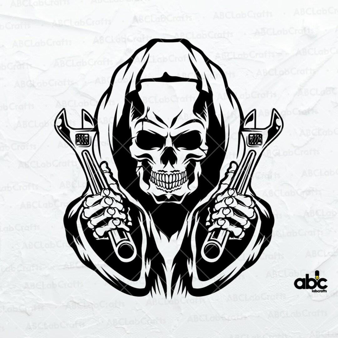 Mechanic Svg File | Grim Mechanic Svg | Mechanic Shirt Svg | Mechanic ...