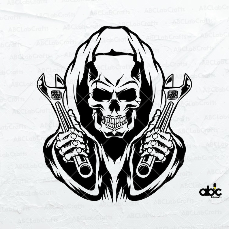 Mechanic Svg File | Grim Mechanic Svg | Mechanic Shirt Svg | Mechanic ...