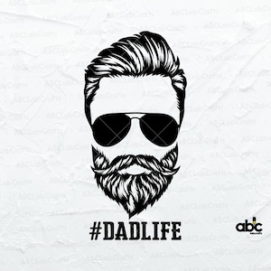 Beard Dad Life Svg File Dadlife Svg Dad Svg Dadlife Clipart Dad Png Dad ...