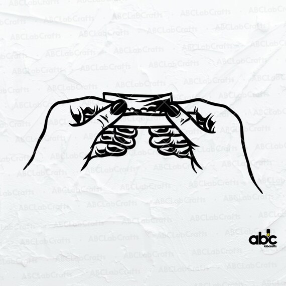 Hands Rolling Joint Weed Svg Blunt Pot Leaf Svg Drug High | Etsy