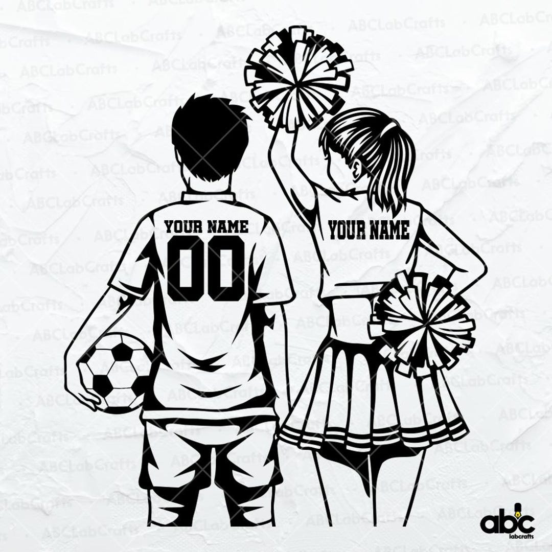 Cheer Dance Svg | Football Player Svg | Football Team Svg | Cheerleader ...