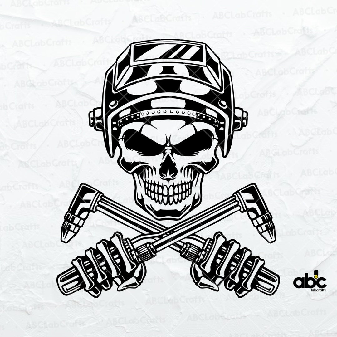 Welder Skull Svg File | Welding Svg | Welder Shirt Clipart | Skull Svg ...