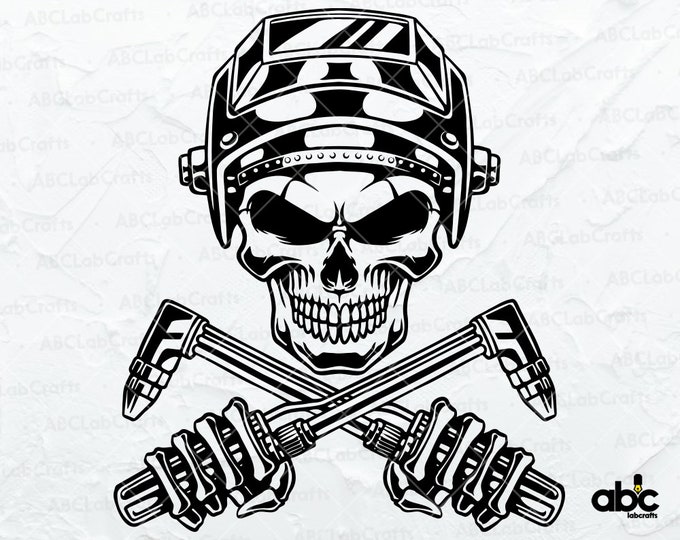 Weld Life With Skull SVG File,welder SVG File,welding SVG File-vector ...