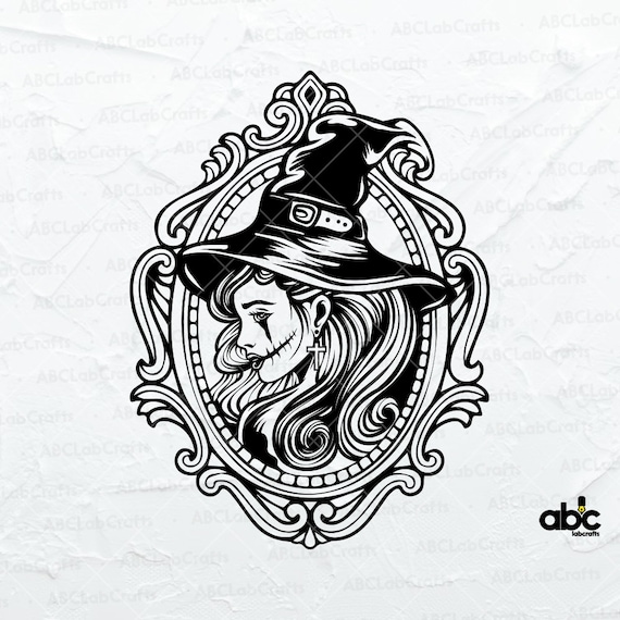 Witch Svg File Vampire Mom Life Svg Haunted Vanity Mirror - Etsy