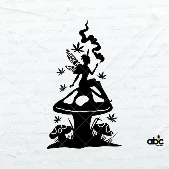Fairy Smoking Cannabis Svg File Cannabis Cut File Weed | Etsy
