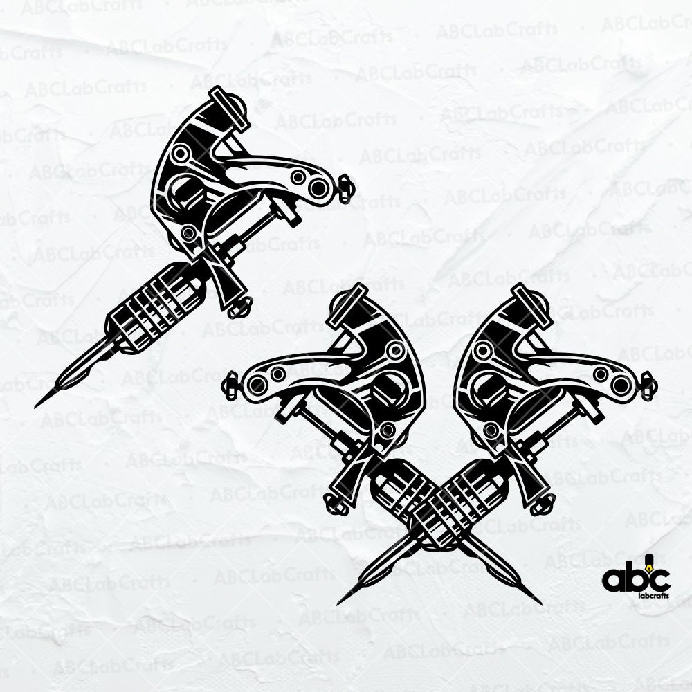 Tattoo Machine Svg File | Tattoo Art Svg | Tattoo Stencil Svg | Tattoo ...