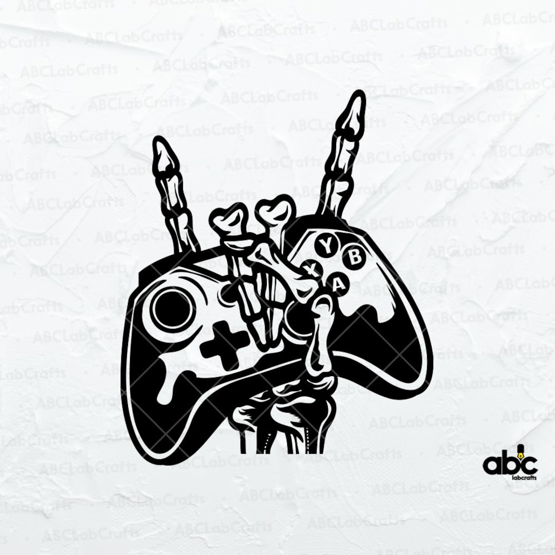 Gamer Skeleton Svg Gaming Svg Gamer Png Playstation Svg Skeleton Hand ...