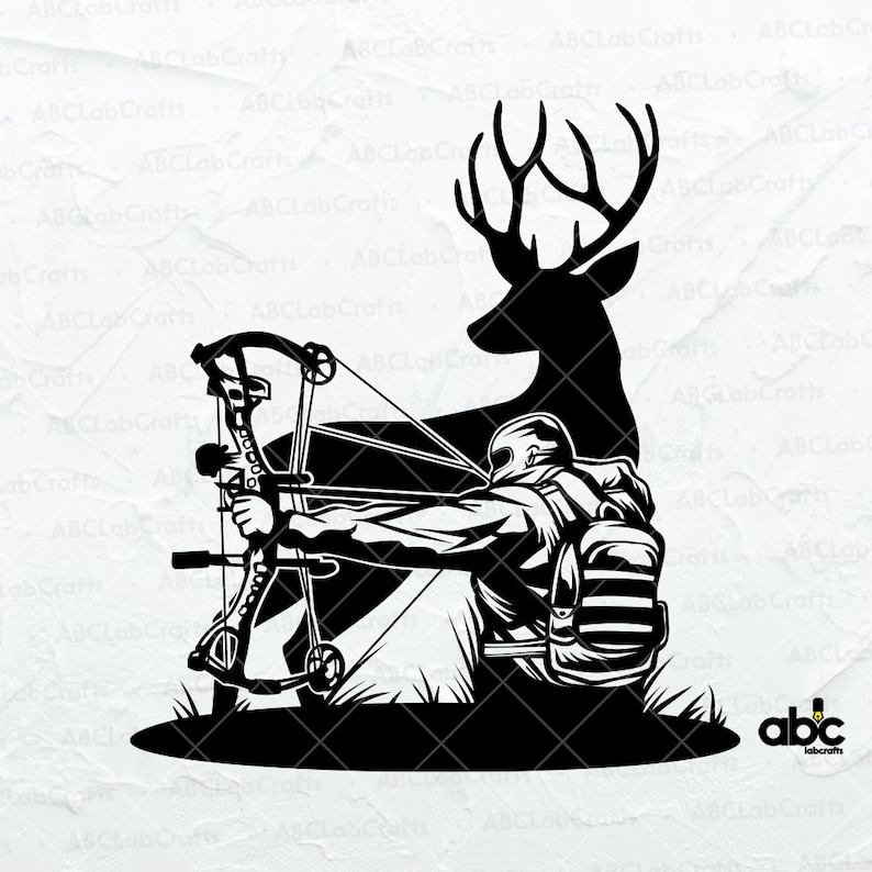 Deer Bow Hunting Svg File | Deer Svg | Hunter Shirt Svg | Outdoor Svg ...