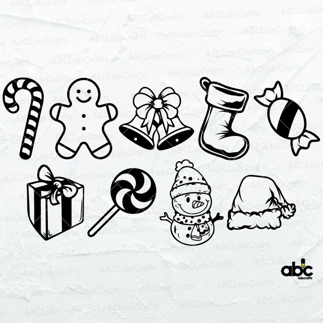 Christmas Bundle Svg File | Snowman Svg | Gingerbread Man Svg ...