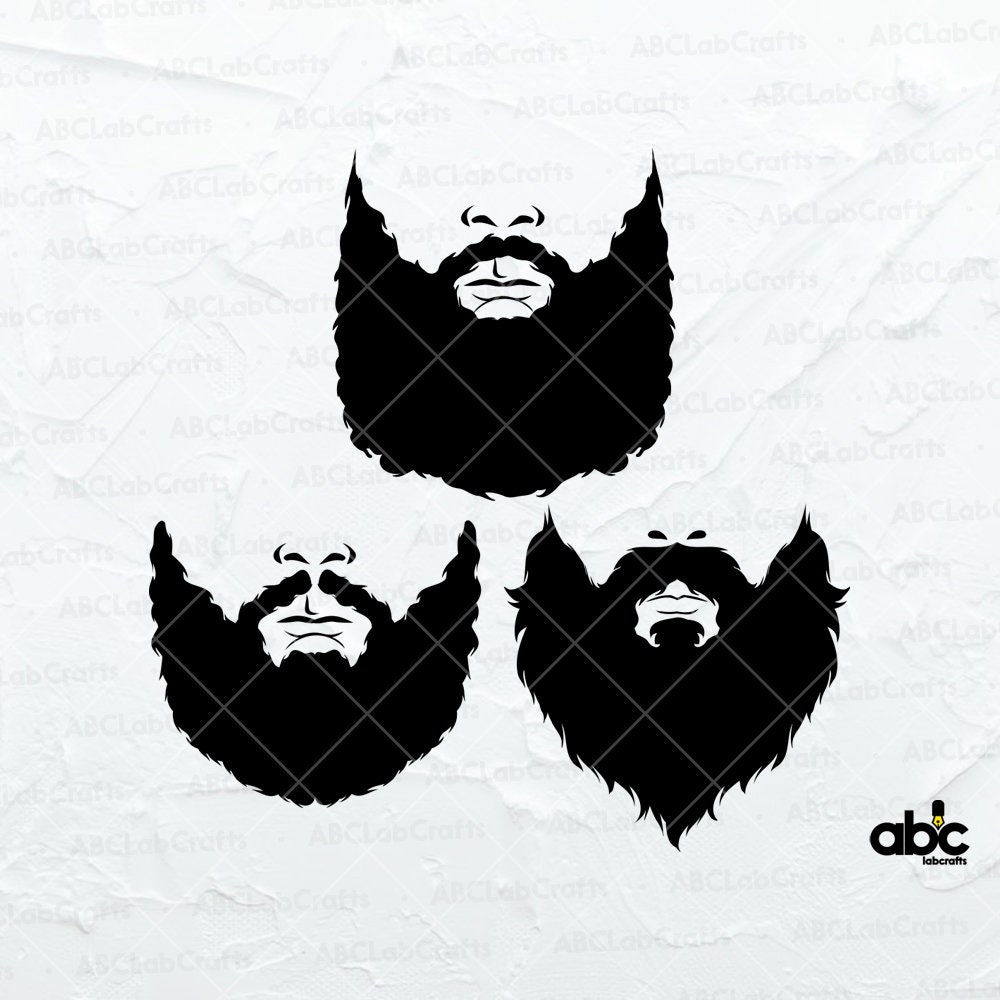 Beard Svg File Barber Svg Beard Oil Svg Face With Beard - Etsy Hong Kong