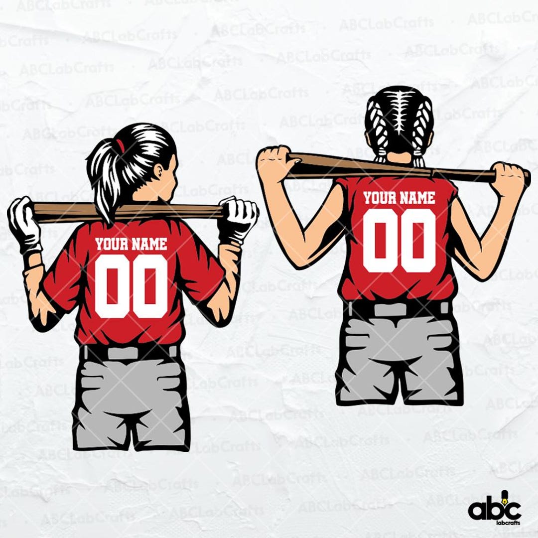 Personalized Name Svg | Softball Player Svg | Softball Team Svg ...