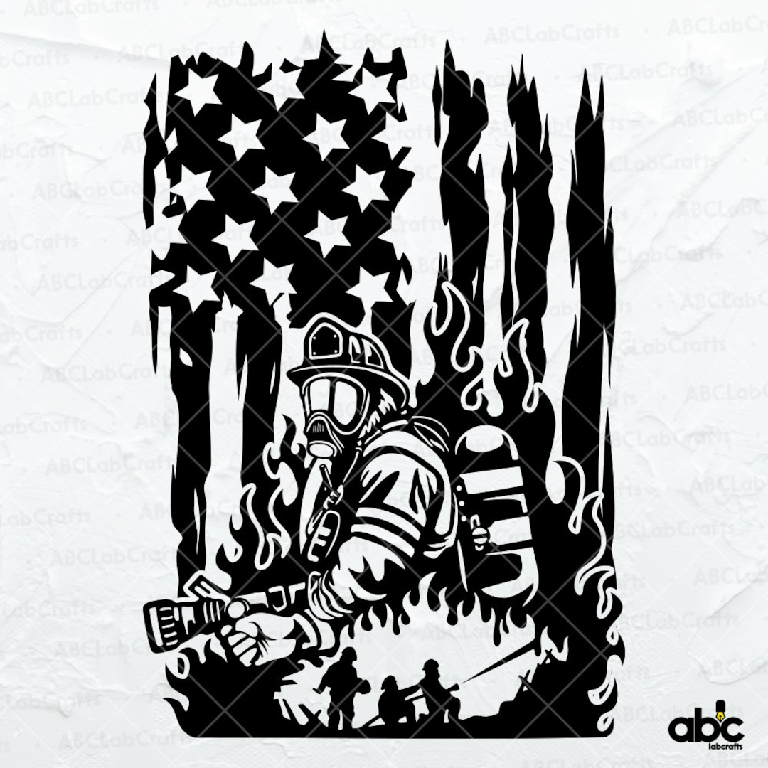US Fire Fighter Svg File | Fireman Svg | Firefighter Dad Svg | Rescue ...