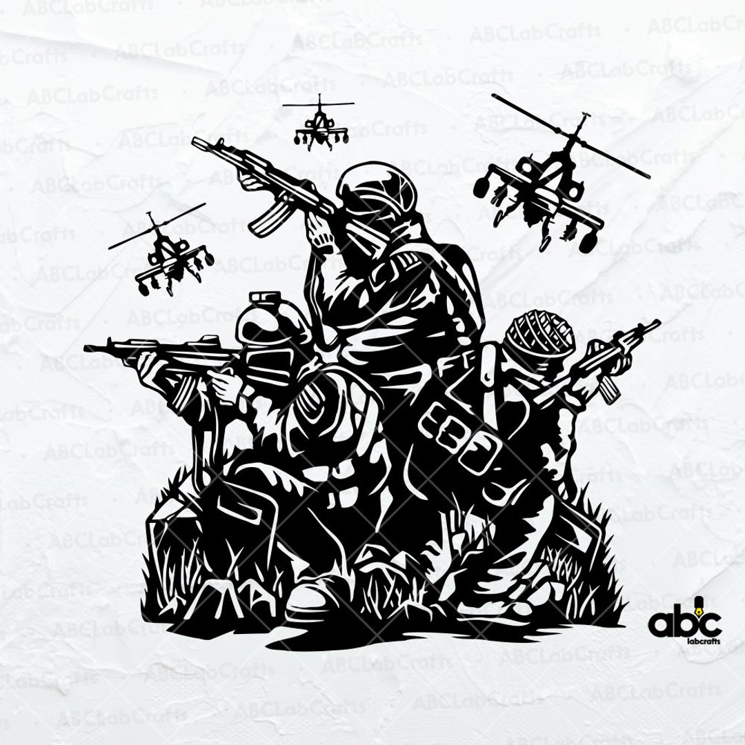 Soldier Svg File | American Troops Svg | United States Military Svg ...