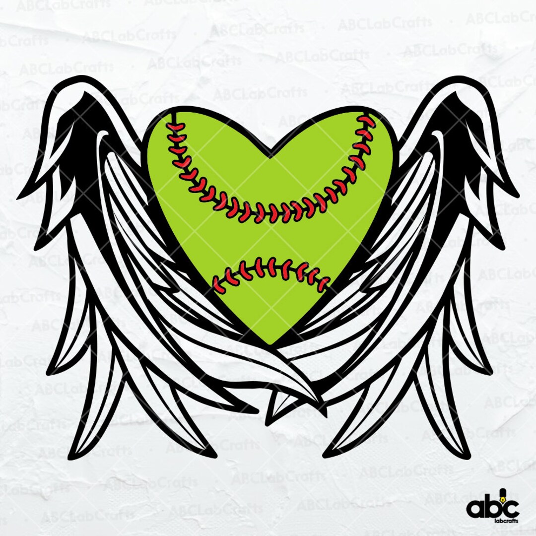 Softball Wings Svg | Softball Shirt Svg | Softball Mom Svg| Sports Mom ...