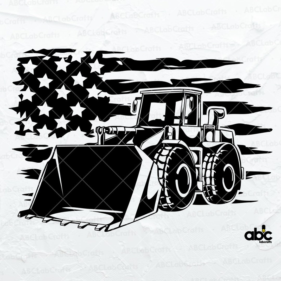 US Bulldozer Svg File | Heavy Equipment Bulldozer | Construction Truck ...