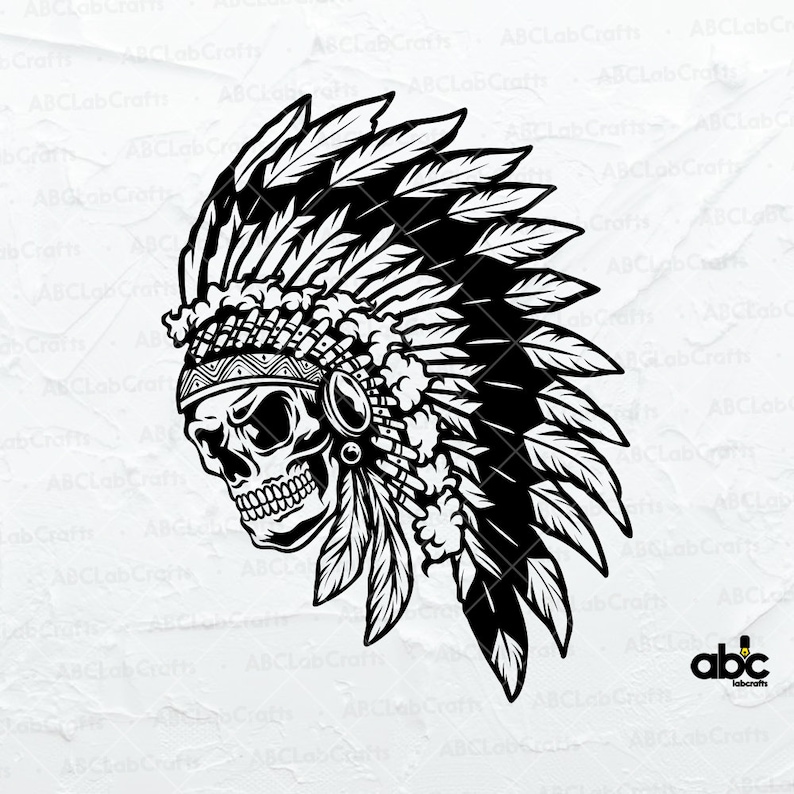 Indian Skull Svg File Native American Skull Svg Teepee Svg - Etsy