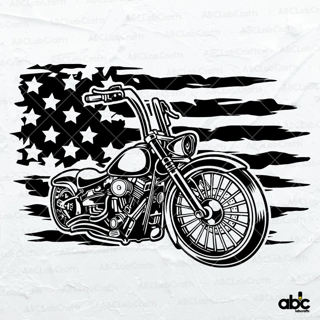 US Motorcycle Svg File | Biker Svg | Motorbike Svg | Biker Shirt ...