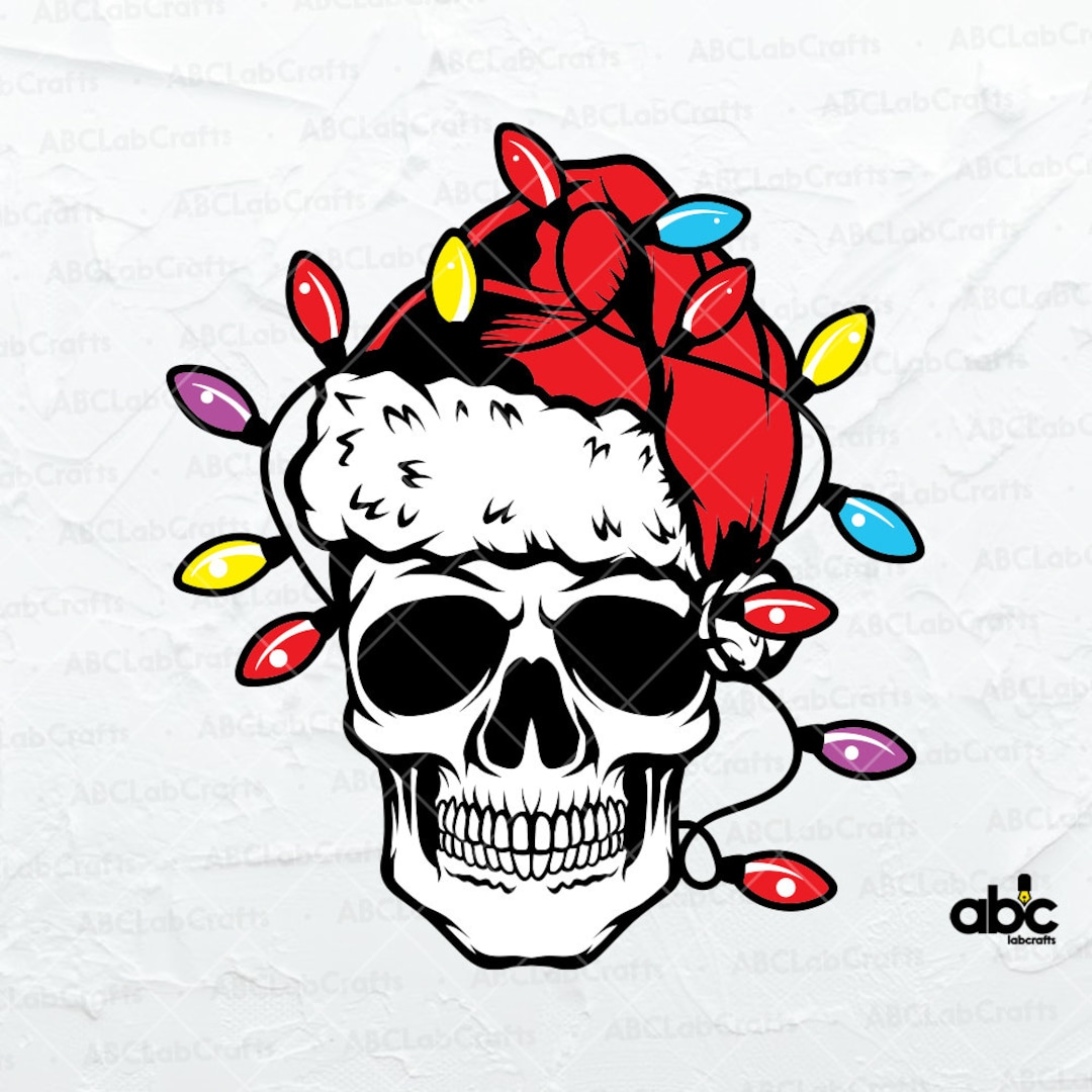 Christmas Skull Svg File | Christmas Skull Png | Christmas Svg ...