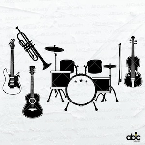 Musical Instrument Svg Bundle | Instruments Png | Musical Instrument ...
