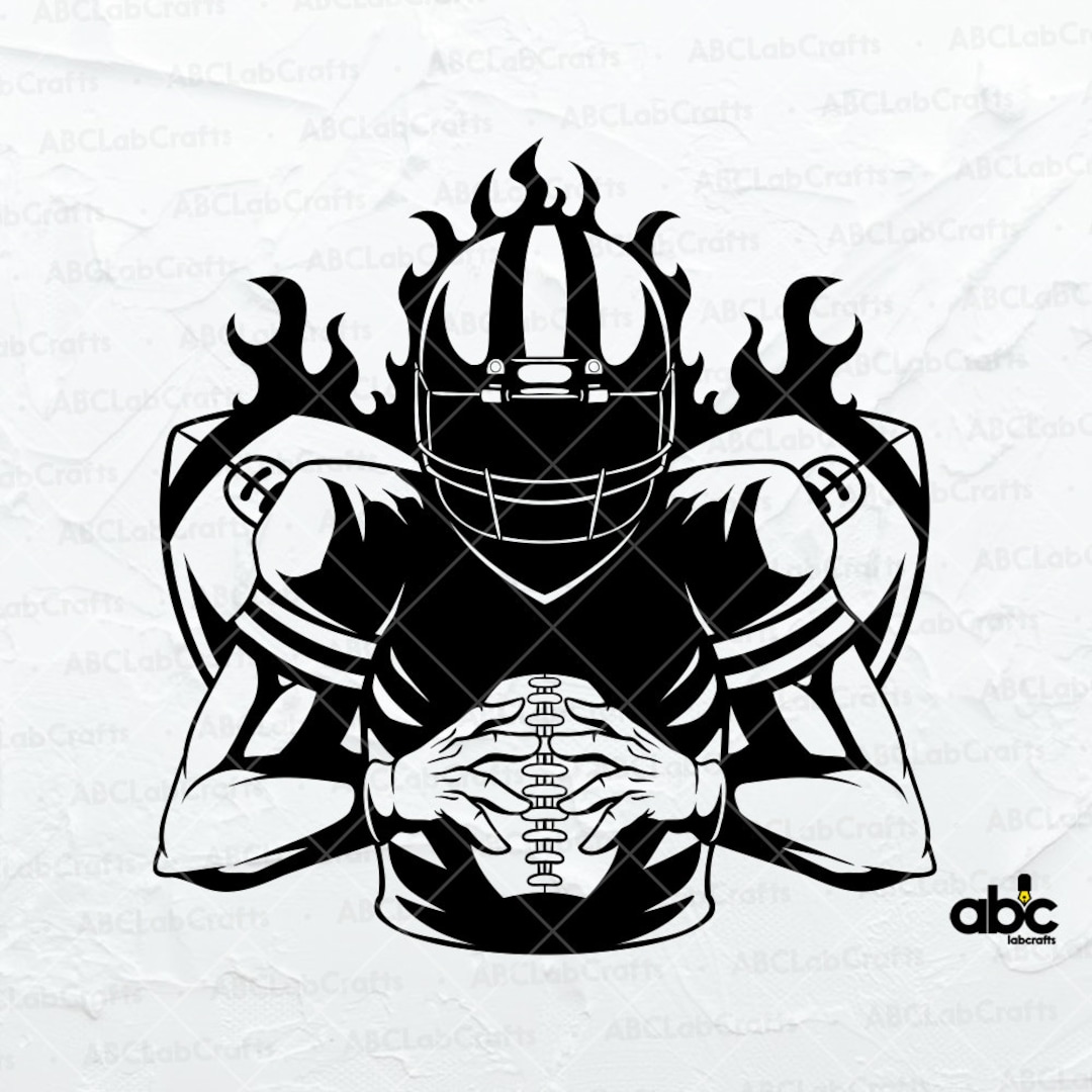 Football Player Svg File | Watch Out He's a Beast Svg | Football Svg ...