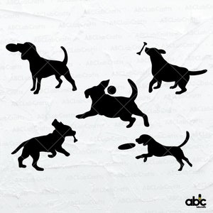 Dogs Svg Bundle | Dog Playing Svg | Dogs Silhouette | Dog Bundle | Dogs ...