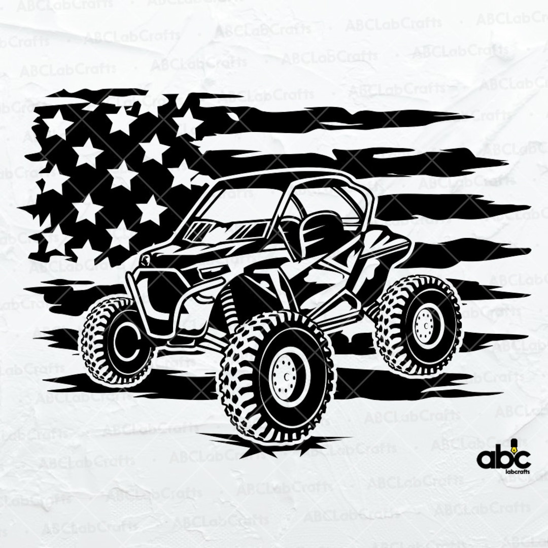 US Rzr Atv Svg File | Atv Clipart | Atv Cutting File | Atv off Road Svg ...