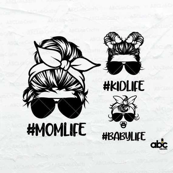 Mom Life Kid Life Baby Life Svg Momdaughter Svg Momlife - Etsy