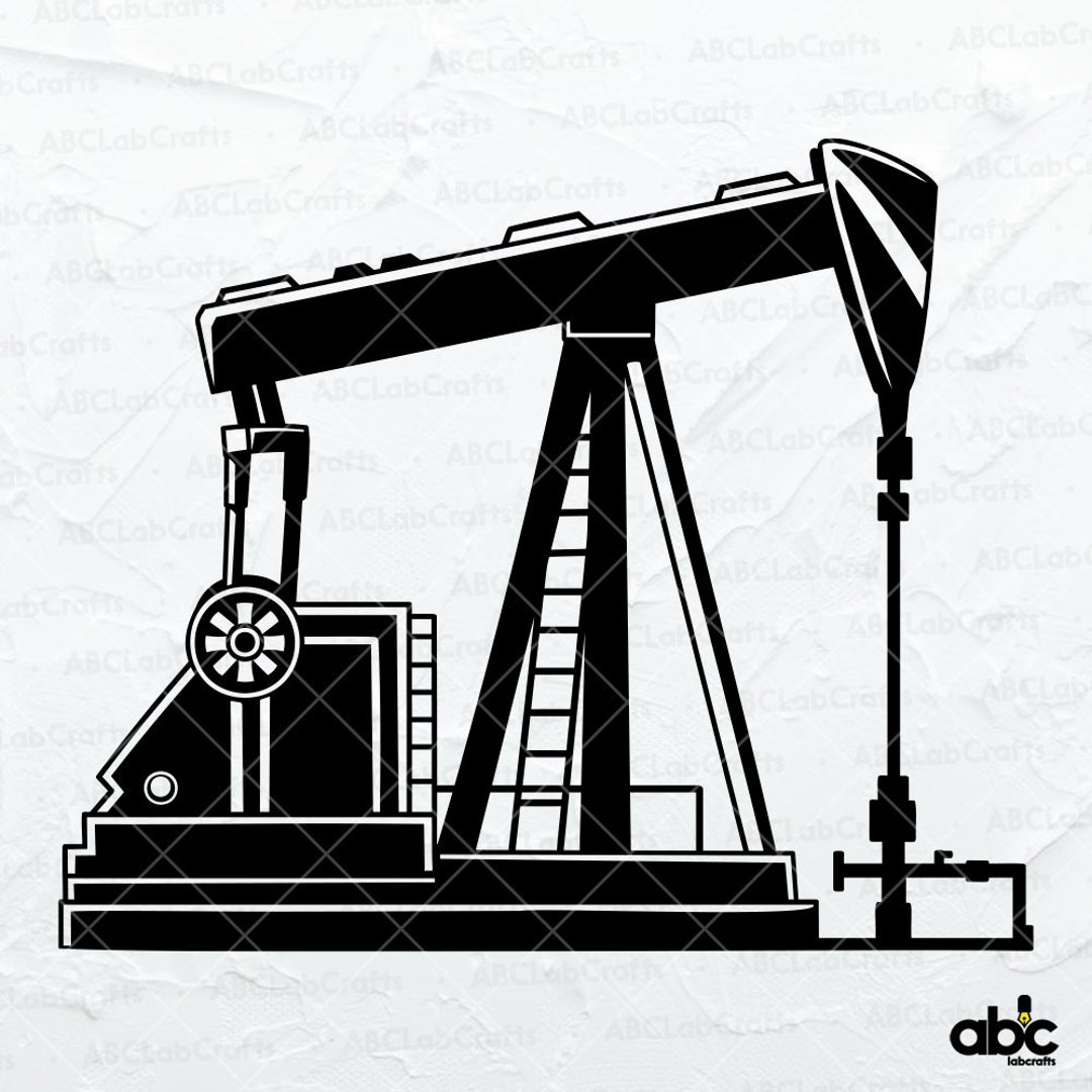 Oil Rig Svg File | Oil Derrick Svg | Oil Field Svg | Oil Pump Svg | Oil ...