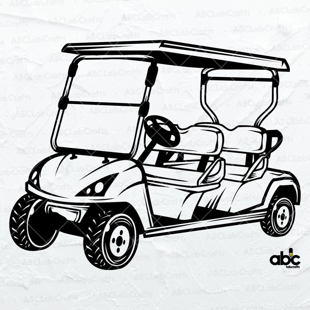 Golf Cart Svg File | Golf Buggy Svg | Golf Cart Clipart | Golf Png ...