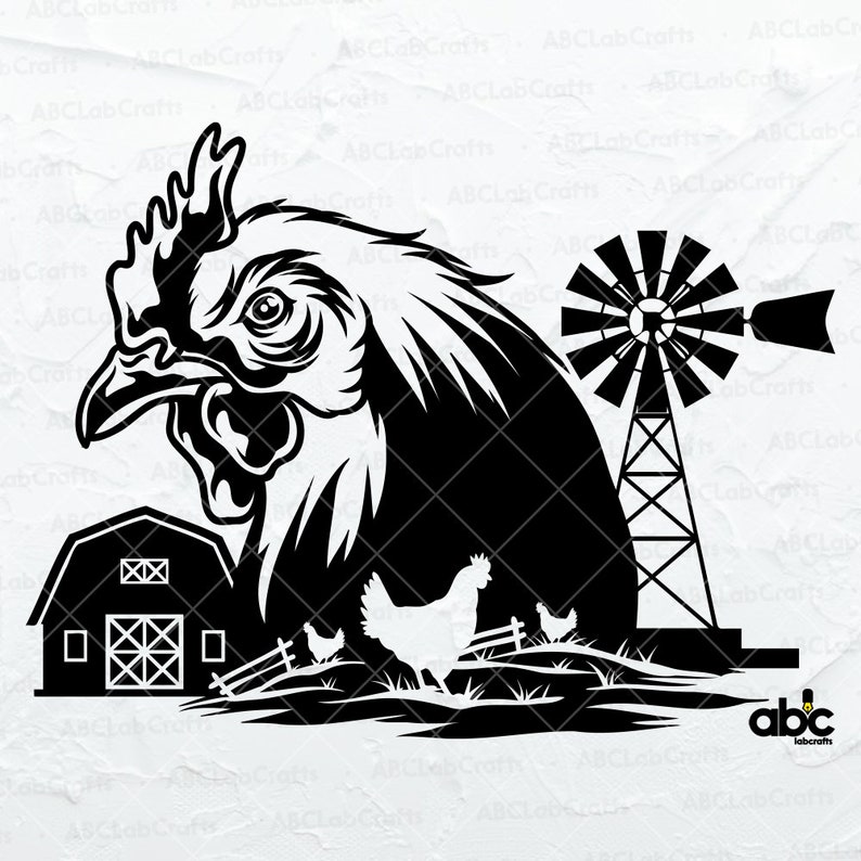 Farm Chicken Svg File | Farm Animal | Farm Chicken Png | Farm Life Svg ...