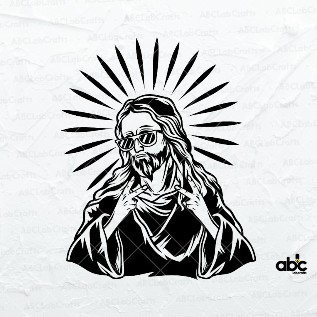 Cool Jesus Svg File | Christ Clipart | Easter Sunday Shirt | Lord on ...