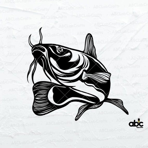 Catfish Illustration Svg File Fish Svg Lake Fish Svg - Etsy