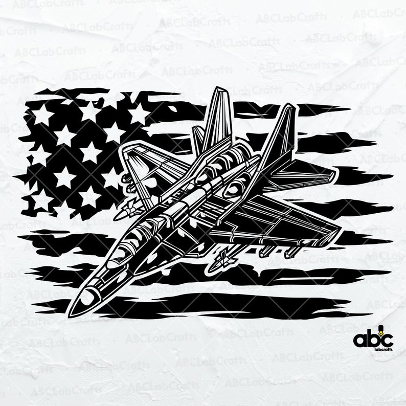 US Fighter Jet Svg File Combat Plane Svg Falcon Carrier - Etsy